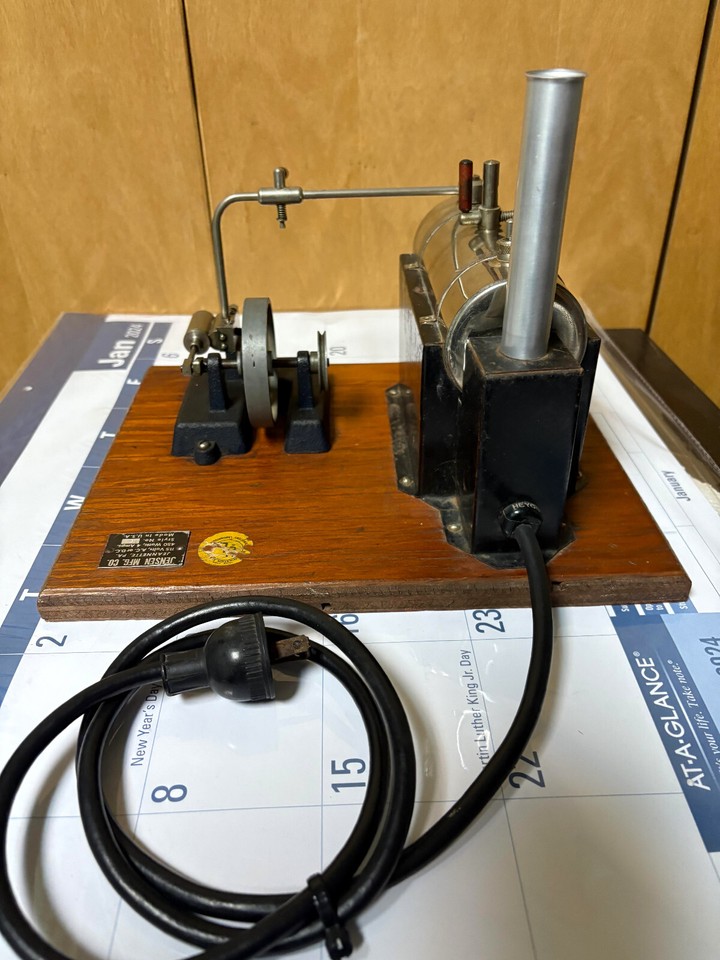 Vintage Jensen MFG Co. Electric Live Steam Engine Model 5 * Steam ...