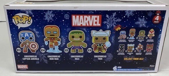 Funko Pop! Vinyl: Marvel - Gingerbread Captain America / Gingerbread ...