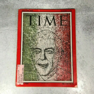 VTG 50s TIME Magazine December 8 1958 Mexico's President LOPEZ MATEOS ...