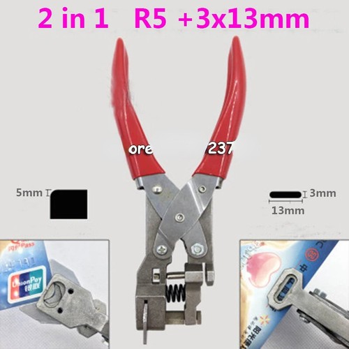 R5 5mm Corner Rounder 3x13MM Flat Hole ID PVC Paper Card Punch ...
