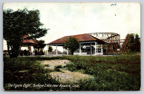 The Figure Eight Buckeye Lake Near Newark Ohio Postcard 1907 ...