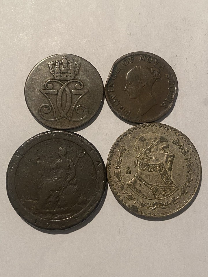 9-Coin World Lot – 1700s-1900s Silver & Copper Foreign Coins | eBay