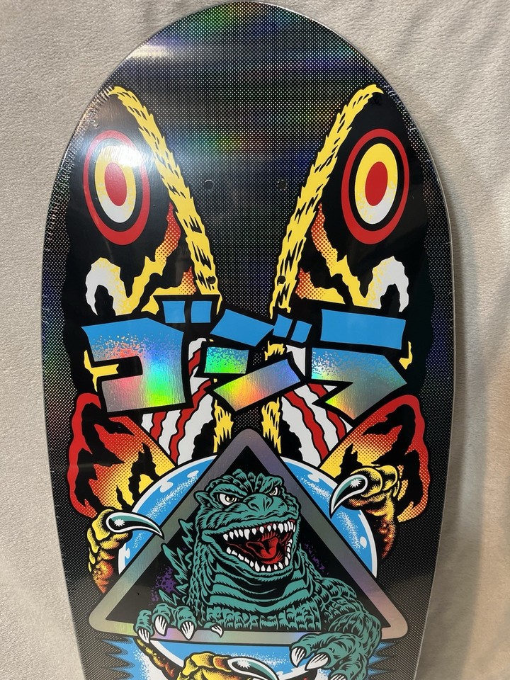 SANTA CRUZ GODZILLA MOTHRA NATAS KAUPAS LIMITED EDITION SKATEBOARD DECK ...