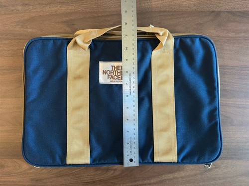 The North Face TNF 90s Laptop Briefcase Bag - Navy / Tan - Rare ...