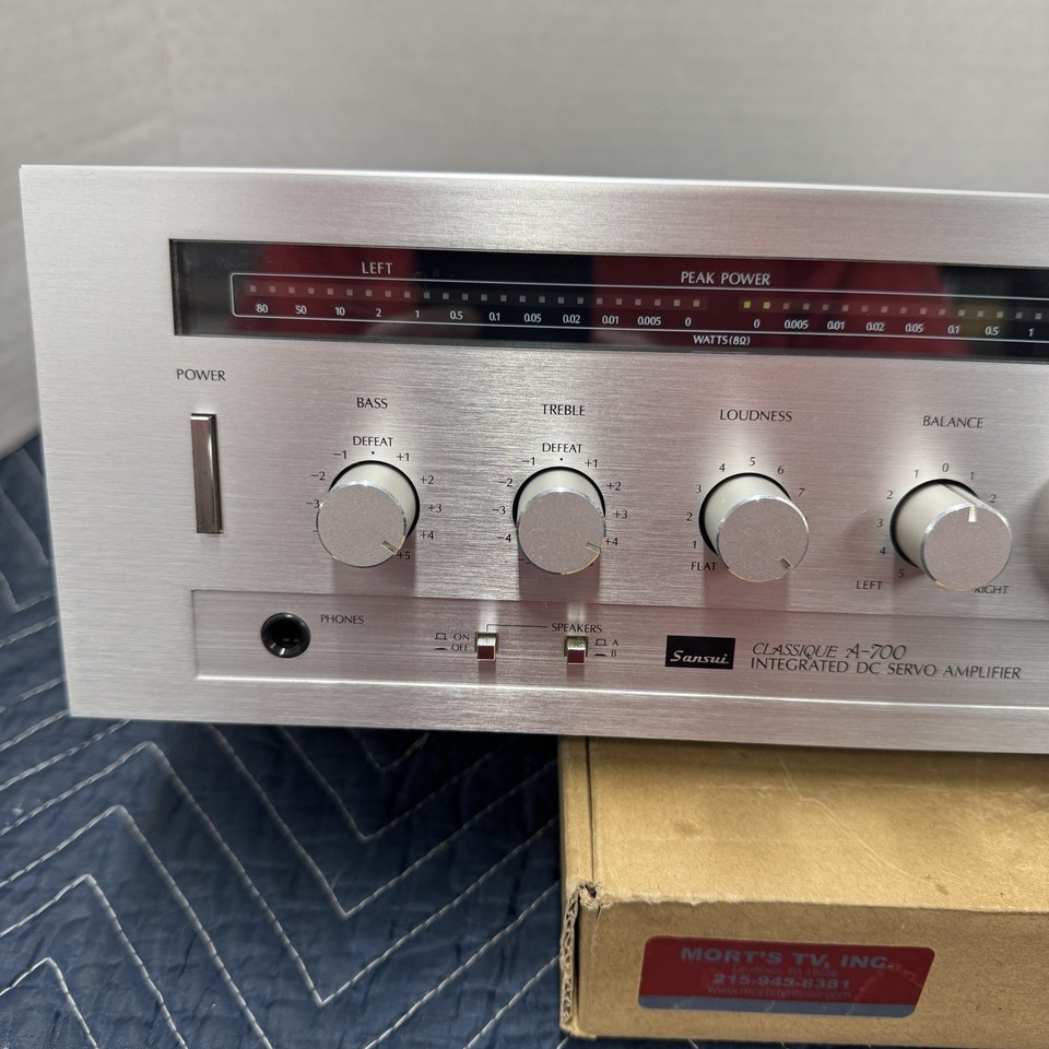 SANSUI A-700 VINTAGE AM/FM STEREO RECEIVER - SERVICED - CLEANED ...