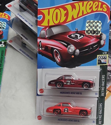 Hot Wheels Mercedes-Benz 300 SL Retro Super Treasure Hunt & mainline | eBay