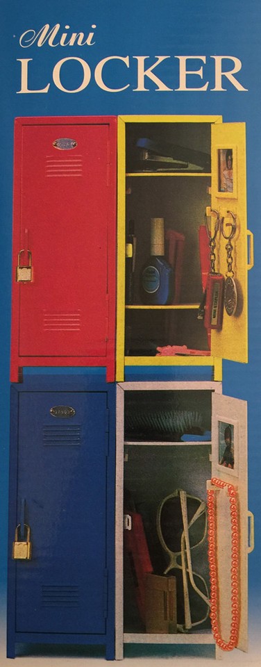 Kids Mini Metal Locker Kids Treasure Box 4.25"w 4.50"d 10.75"h 11 ...