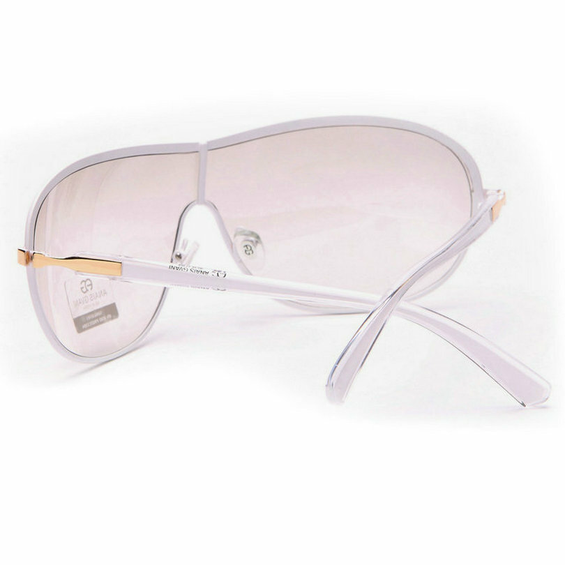 Women Shield Frames Fashion Outdoor Hiking Sunglasses with Transparent ...