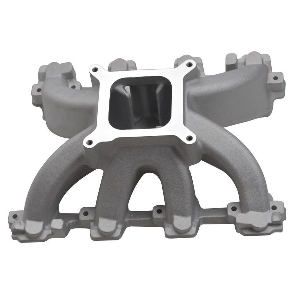 Satin Aluminum Cathedral Carb Intake Manifold For Gen III LS1/LS2 RPM ...