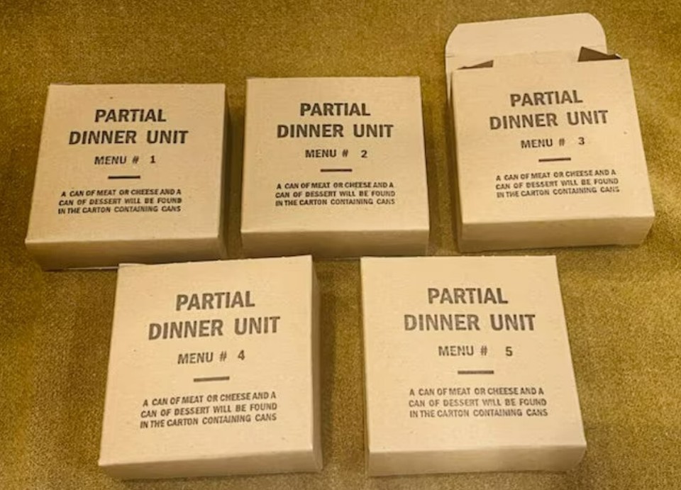 World War II Edible Rations - Partial Dinner Unit - Reproduction Box ...