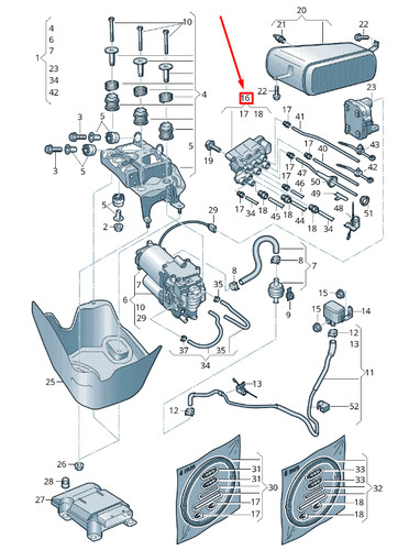 NEW AUDI Q8 AIR SUSPENSION VALVE UNIT 4M0616013B ORIGINAL | eBay