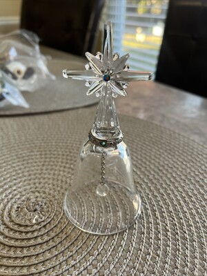 2002 Lenox Crystal Christmas Cross BELL OF PEACE - Original Package | eBay
