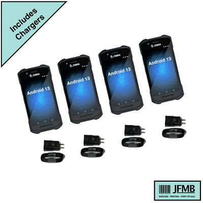 Lot 4x Zebra TC210K TC21 Mobile Computer Barcode Scanner Android 13 ...