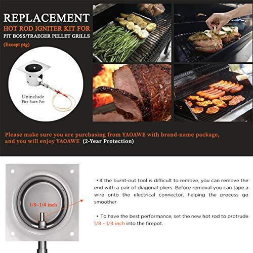 2Pack Upgraded Pellet Grill Igniter Replacement for Traeger & Camp Chef ...
