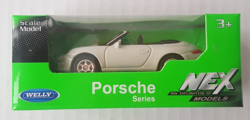Welly NEX Porsche 911 1997 Carrera S white 1:60 1/60 diecast car Scale ...