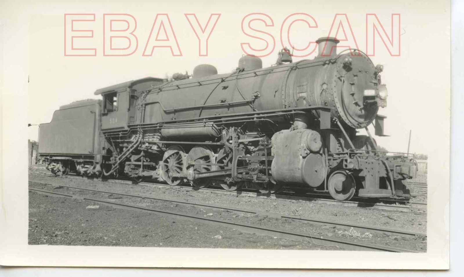 8A067 RP 1938 CIL MONON RAILROAD 2-8-2 ENGINE #504 LAFAYETTE IN | eBay