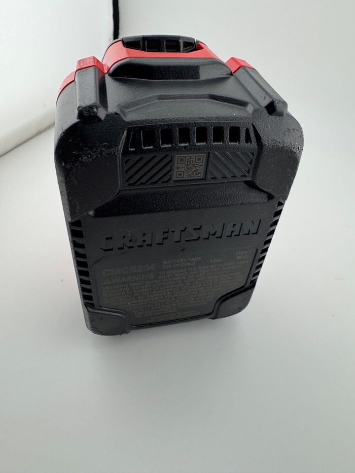 GENUINE CRAFTSMAN [CMCB204] V20 4.0 AH RECHARGEABLE 20-VOLT LITHIUM ION ...
