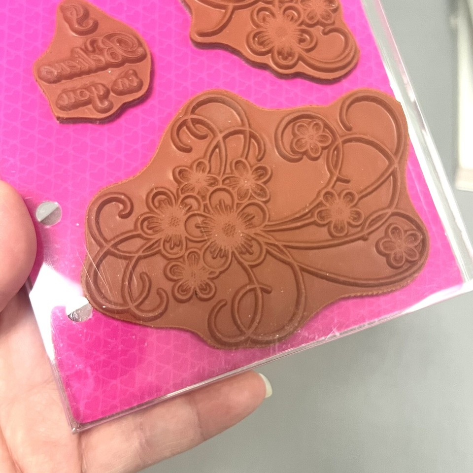 Posy Patch Swirls Heartfelt Creations HCPC- 3304 Rubber Flower Cling ...