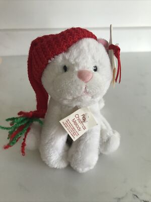 Gund Holiday Countdown to Christmas Animal chatter White Cat - BNWT ...