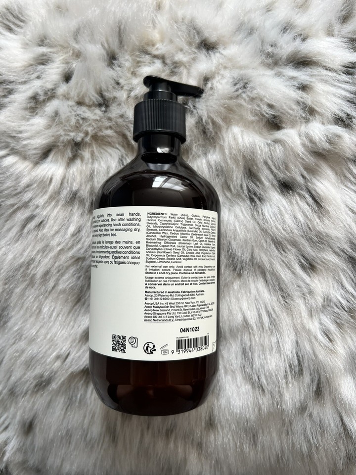 Aesop Eleos Hand Balm 16.9 oz / 500 ml New And Unopened | eBay