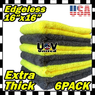 Large Towel Microfiber Cleaning Cloth Rag No-Scratch Polishing ...