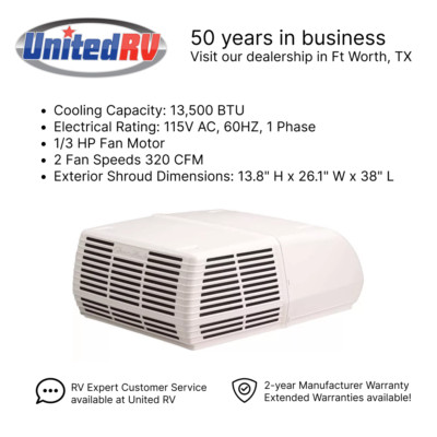 Coleman | Mach 3 RV Air Conditioner | 48203-066 | 13,500 BTU ...