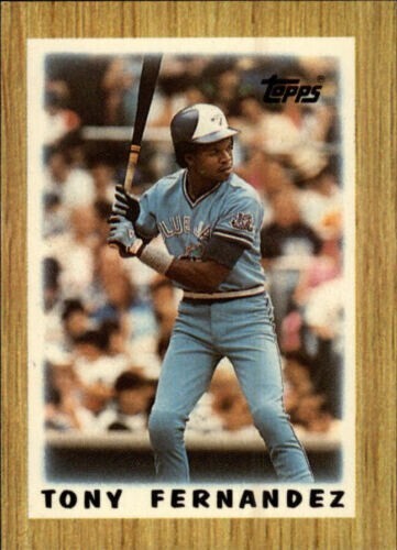 1987 Topps Mini Leader #75 Tony Fernandez SS Toronto Blue Jays FREE ...