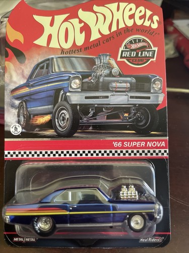 Hot Wheels Red Line Club RLC - '66 Super Nova in Blue Spectraflame w ...