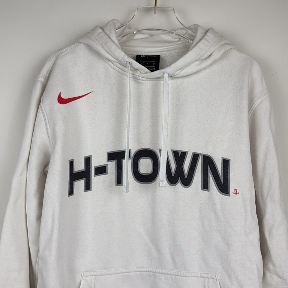 Nike Men's Houston Rockets City Edition Logo Fleece Hoodie Sweatshirt ...