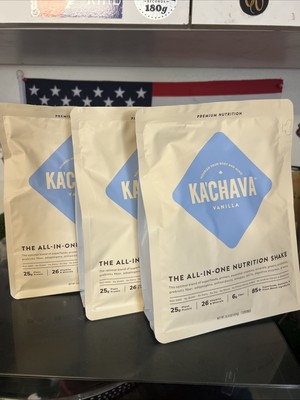 3 Bags KA’CHAVA VANILLA THE ALL IN ONE NUTRITION SHAKE 15.31 Oz Kachava ...