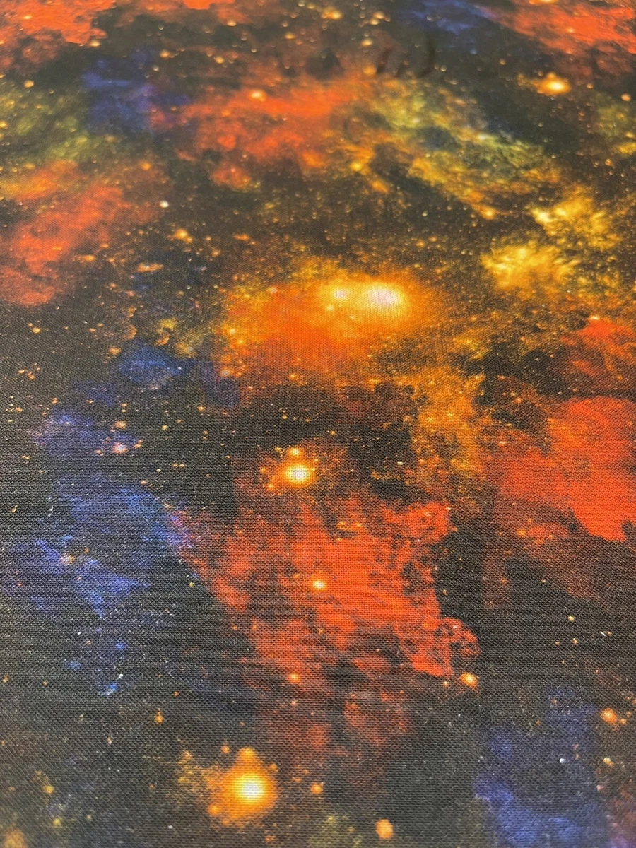 Orange Space Background Nebula
