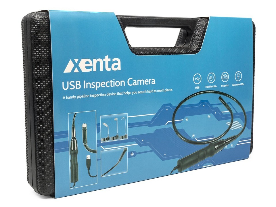 Xenta Flexible USB Inspection Camera with LED Car Endoscope/Borescope ...