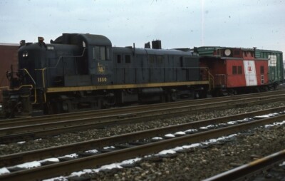 CNJ NEW JERSEY CENTRAL Railroad Train Caboose CRANFORD NJ 1976 Photo ...