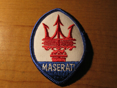 MASERATI Automobile DEALER Salesman SALESPERSON Embroidered Cloth PATCH | eBay