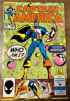 Captain America 307, 1985, 1st Appearance of Madcap | eBay