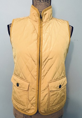 Talbots Womens Quilted Vest - Size Small - Mustard Yellow - New W/out ...
