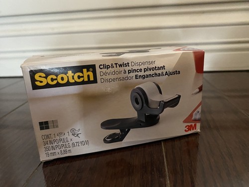 SCOTCH Clip & Twist Tape Dispenser Clip to desk, swivels-refillable-Use ...