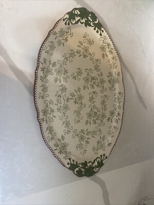 Temptations Presentable Ovenware Serving 19 X 11 Oval Platter Floral ...