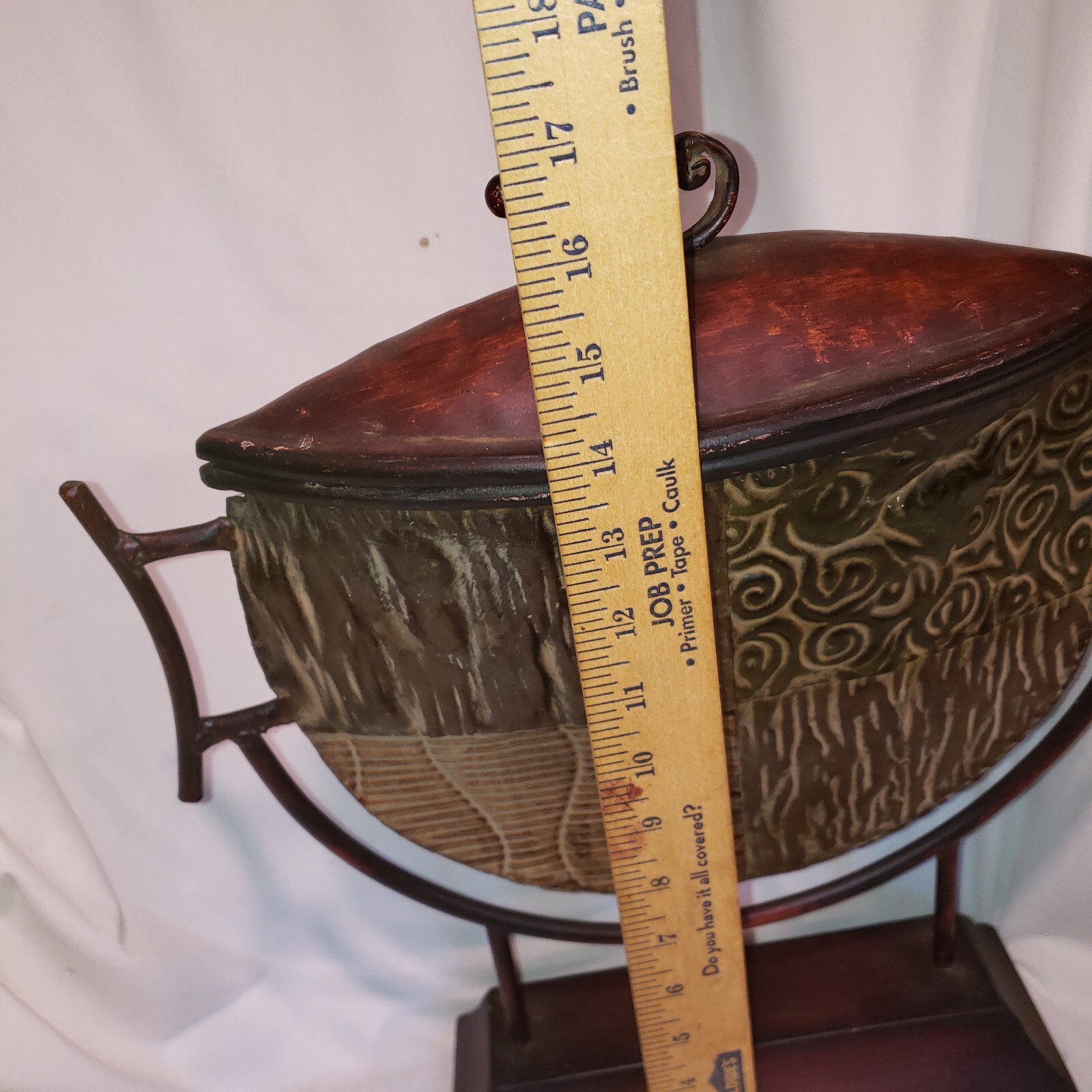 Pair Urns Native Tribal Earth Tones Container Vessel Decor | eBay