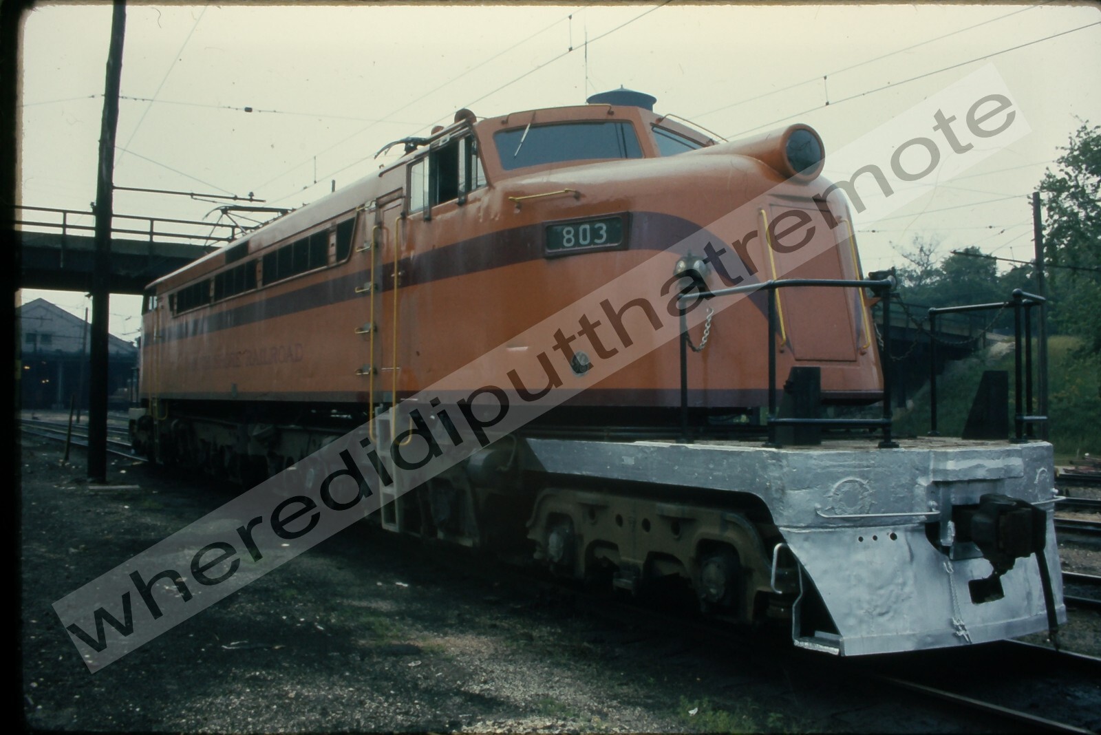 Orig. Slide Chicago S. Shore & S. Bend CSS 804 GE 2-D-D-2 Michigan City ...