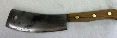 ANTIQUE SMITH Carbon Cleaver Hog/lamb Splitter Butcher Knife RARE HTF ...