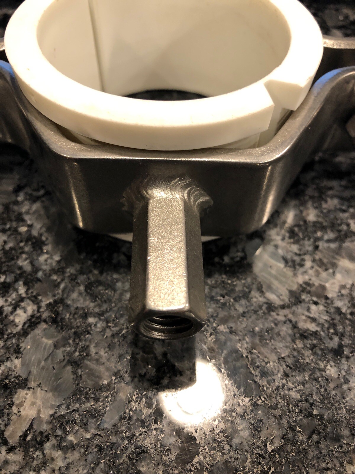 2″ Hexagonal Tube Hanger T304 W/PVC Inserts, 3/8″ Coupling Collar | eBay