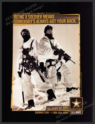 U.S. Army Recruitment 2000s Print Ad 2003 Anthony Leavitt Renny Sotero ...