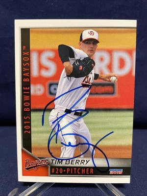 Tim Berry Autographed Bowie Baysox Baseball Card | eBay