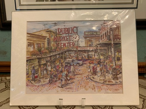 1996 #677/2000 Sarah Clementson Yaeger "SEATTLE PIKE PLACE MARKET ...