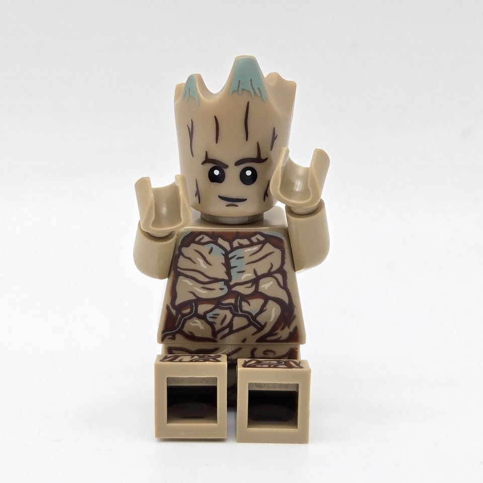 LEGO Holiday Groot Minifigure Guardians of the Galaxy w/ Phone ...
