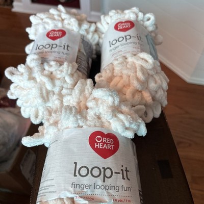 Red Heart Loop-It Yarn Finger Looping Fun Ice Ice Cream 3 Pack 7.6 Yds ...