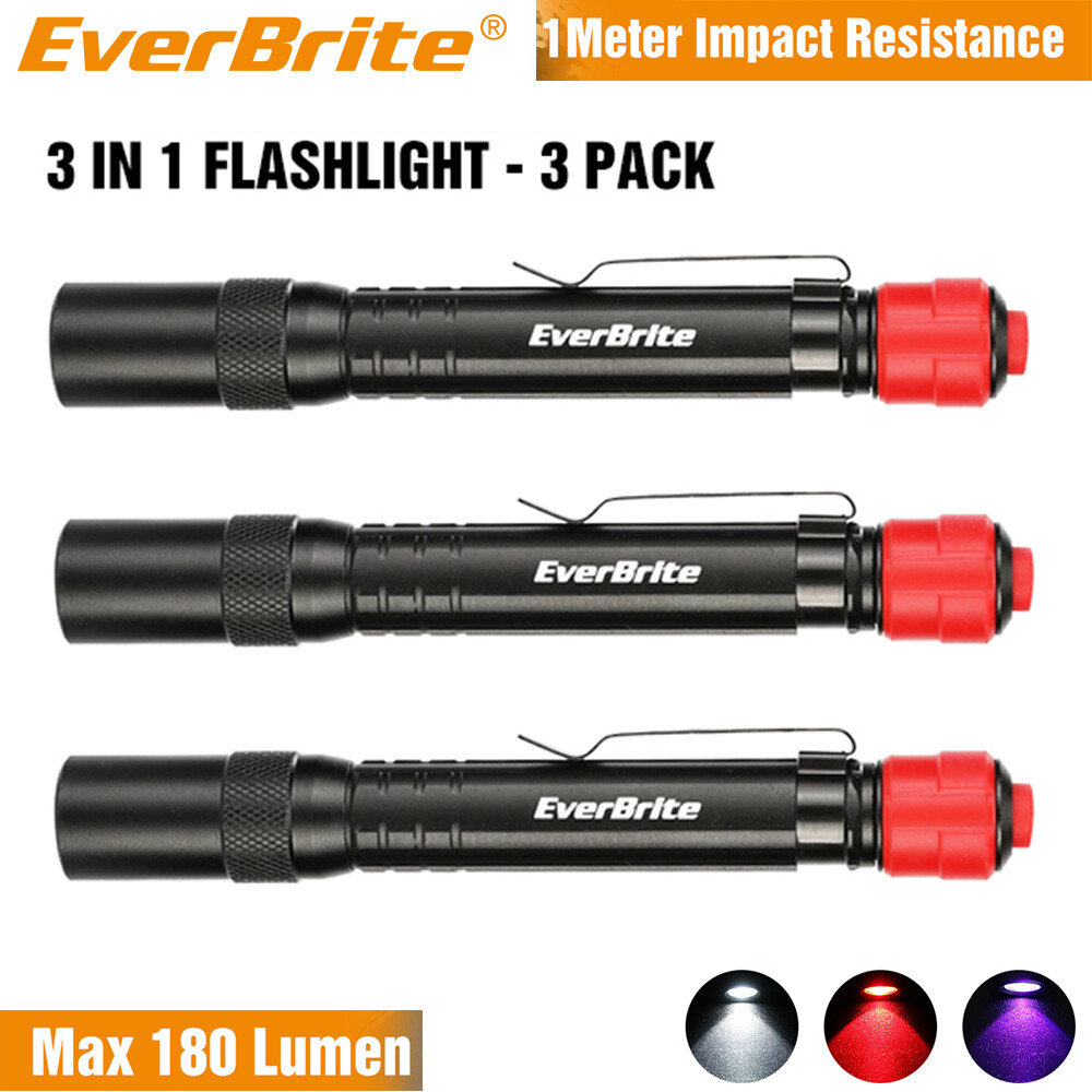 Everbrite UV Light 365nm Penlight Black Light Portable Light Pocket ...