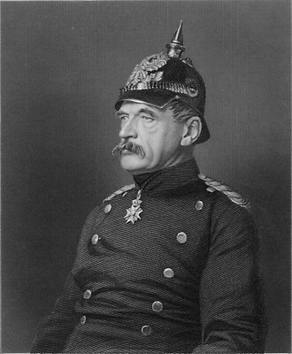 General Field Marshall ALBRECHT Theodor Emil VON ROON engraving W. Holl ...