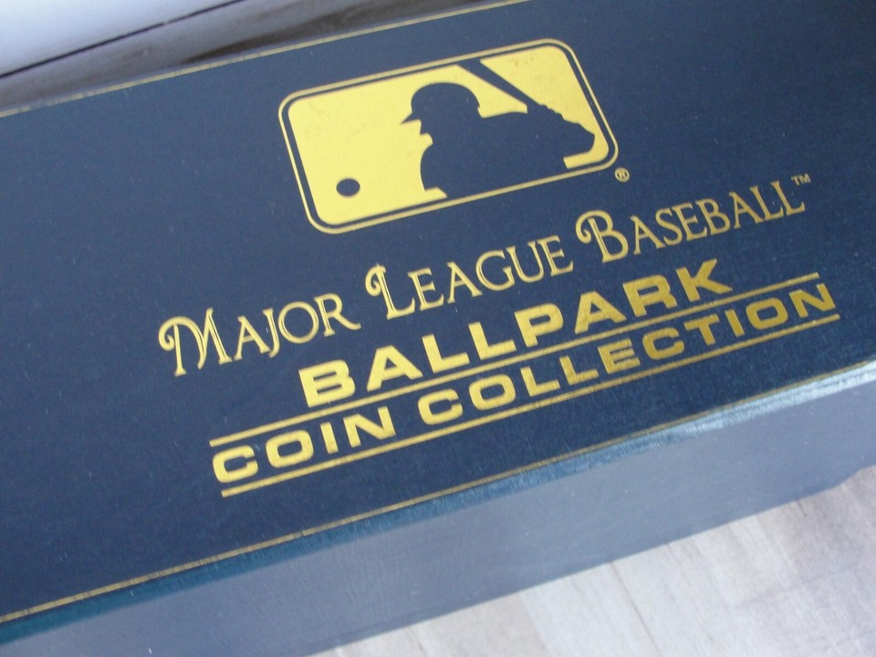 Major League Baseball Ballpark Coin Collection & Collectors Box 15 24K ...
